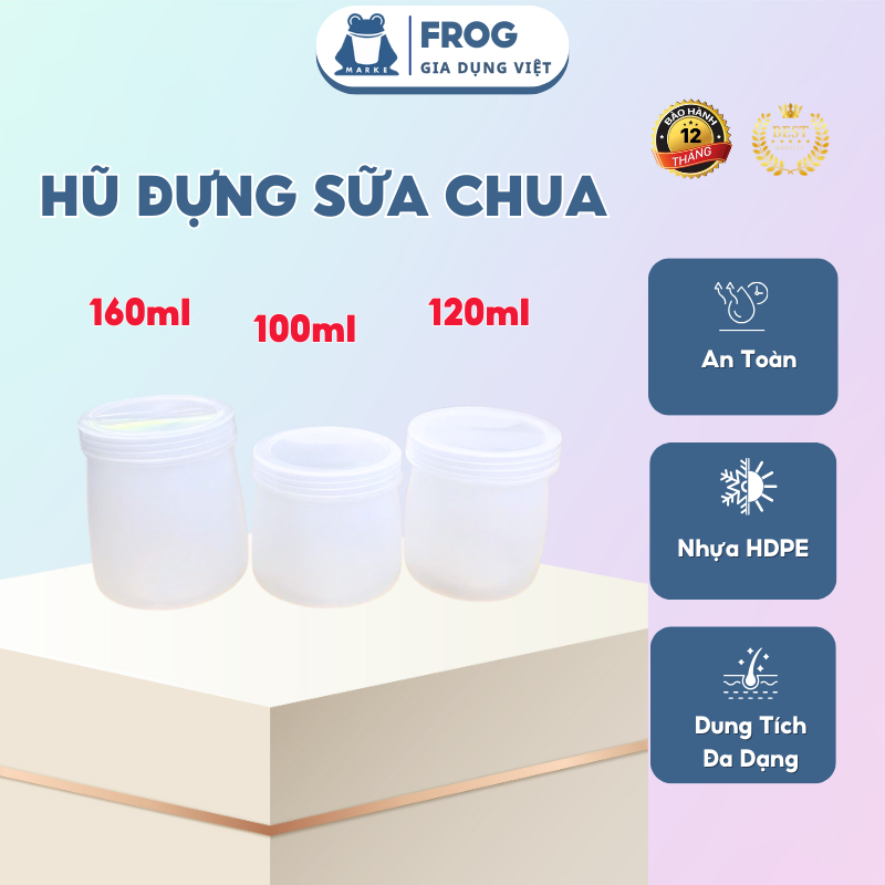 Combo 100 hũ nhựa đựng sữa chua từ 100-160ml | Shopee Việt Nam