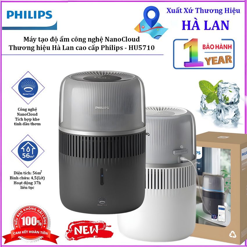 Máy tạo độ ẩm công nghệ NanoCloud, tích hợp tạo hương tinh dầu. Thương ...