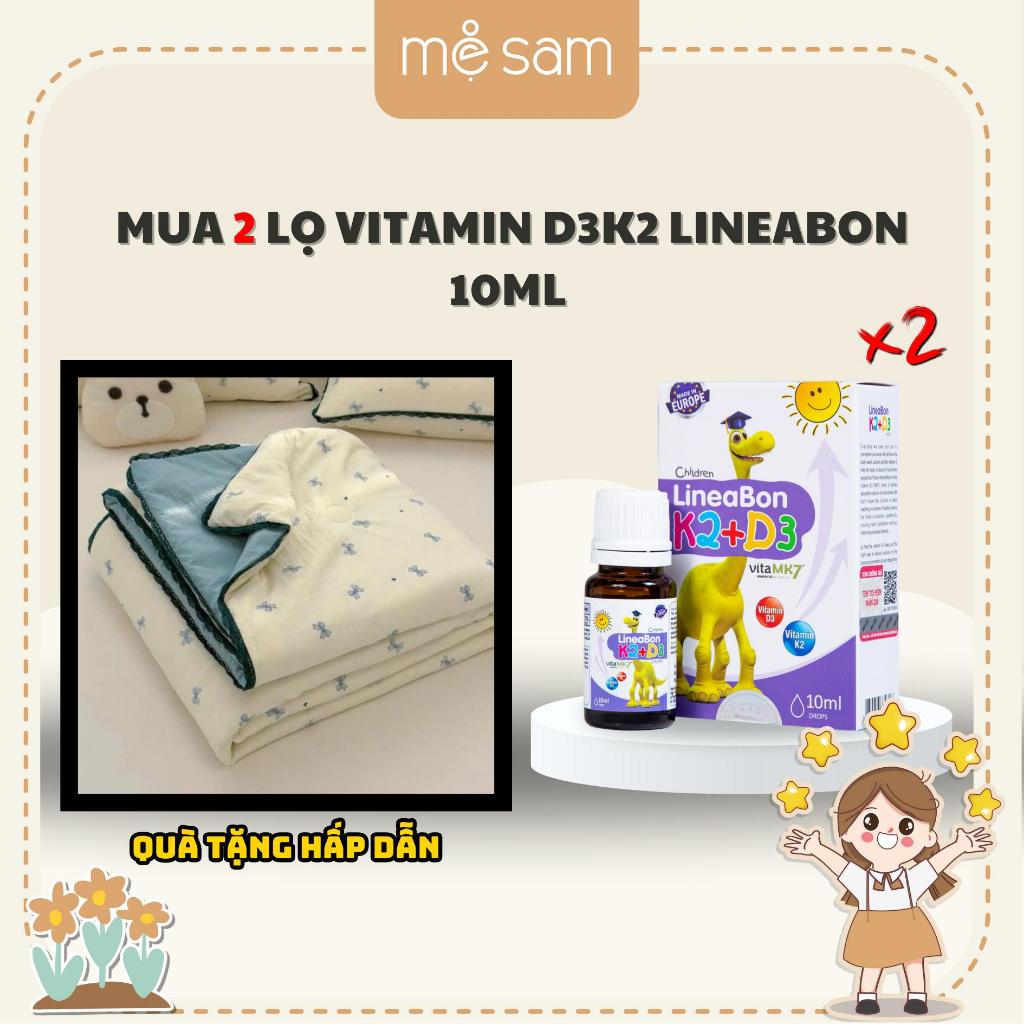 [QUÀ TẶNG HẤP DẪN] Combo 2 Lọ LineaBon vitamin D3 K2 10ml - Vitamin tăng chiều cao cho bé chính ...