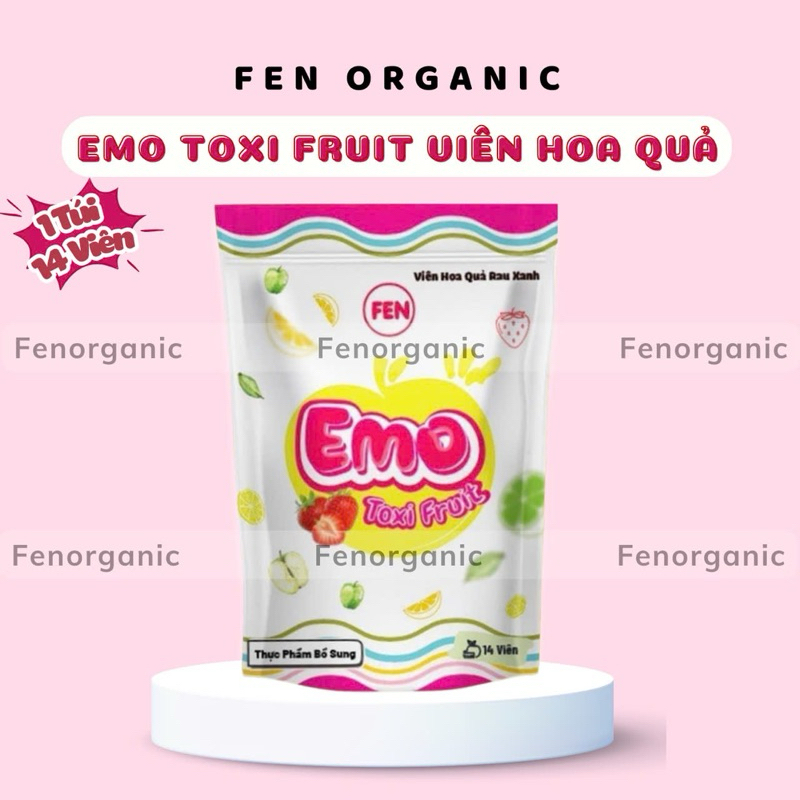 GIẢM CÂN DẠNG VIÊN EMO TOXI FRUIT VIÊN HOA QUẢ - 1 TÚI 14 VIÊN - FEN ORGANIC | Shopee Việt Nam
