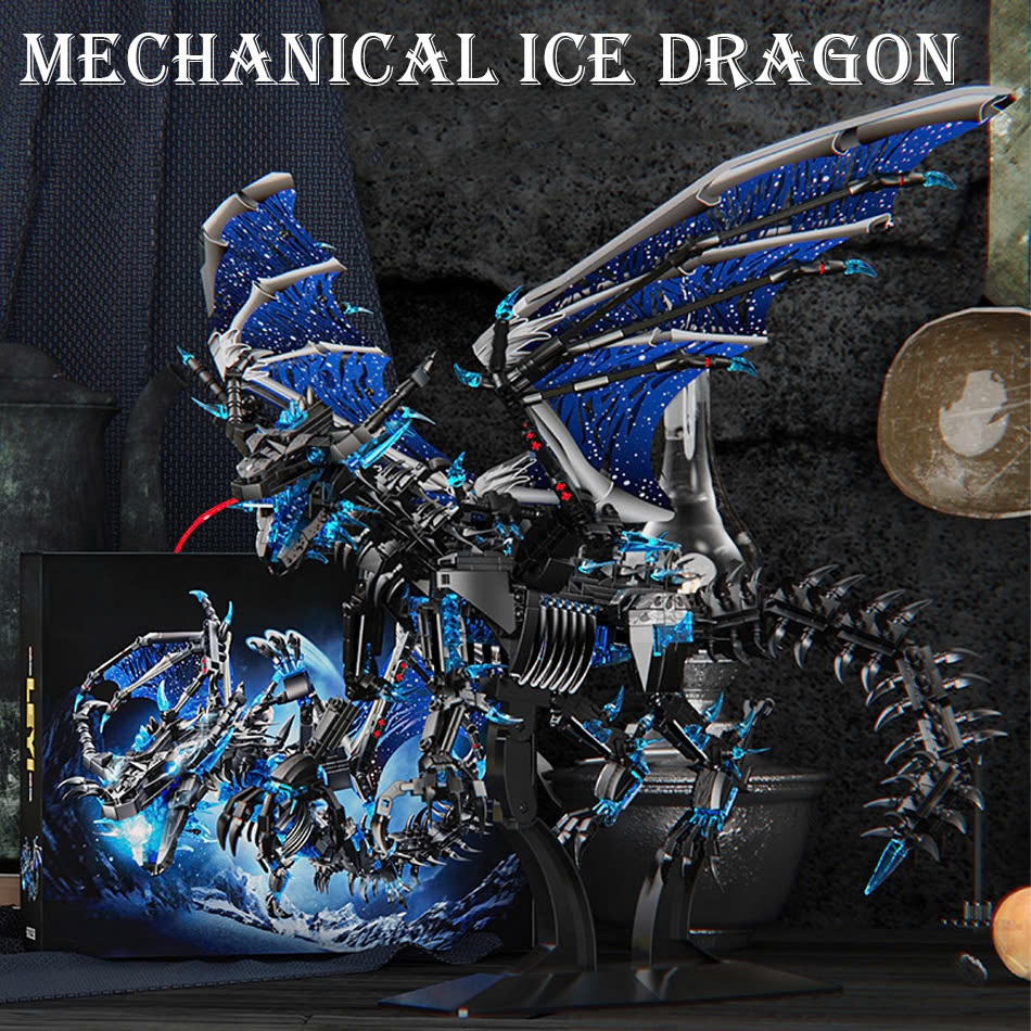 (CÓ SẴN) Lắp ráp mô hình mechanical ice dragon 68258 rồng băng ...