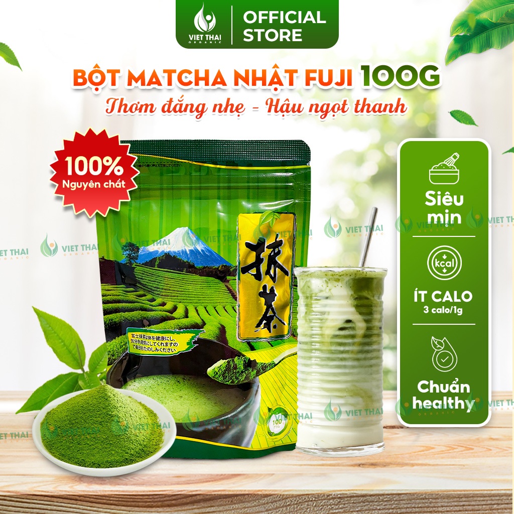 [ĐẶC BIỆT] Bột Matcha Fuji 100G Nguyên Chất Chuẩn Nhật Siêu Mịn Đẹp Da ...