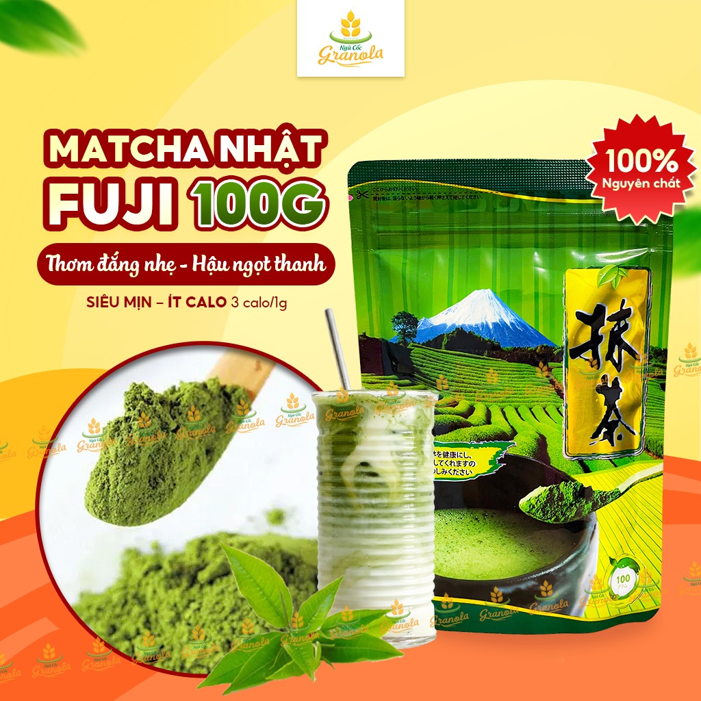 [CHUẨN NHẬT] Bột Matcha Fuji 100G Nguyên Chất Thơm Ngon Healthy Siêu ...