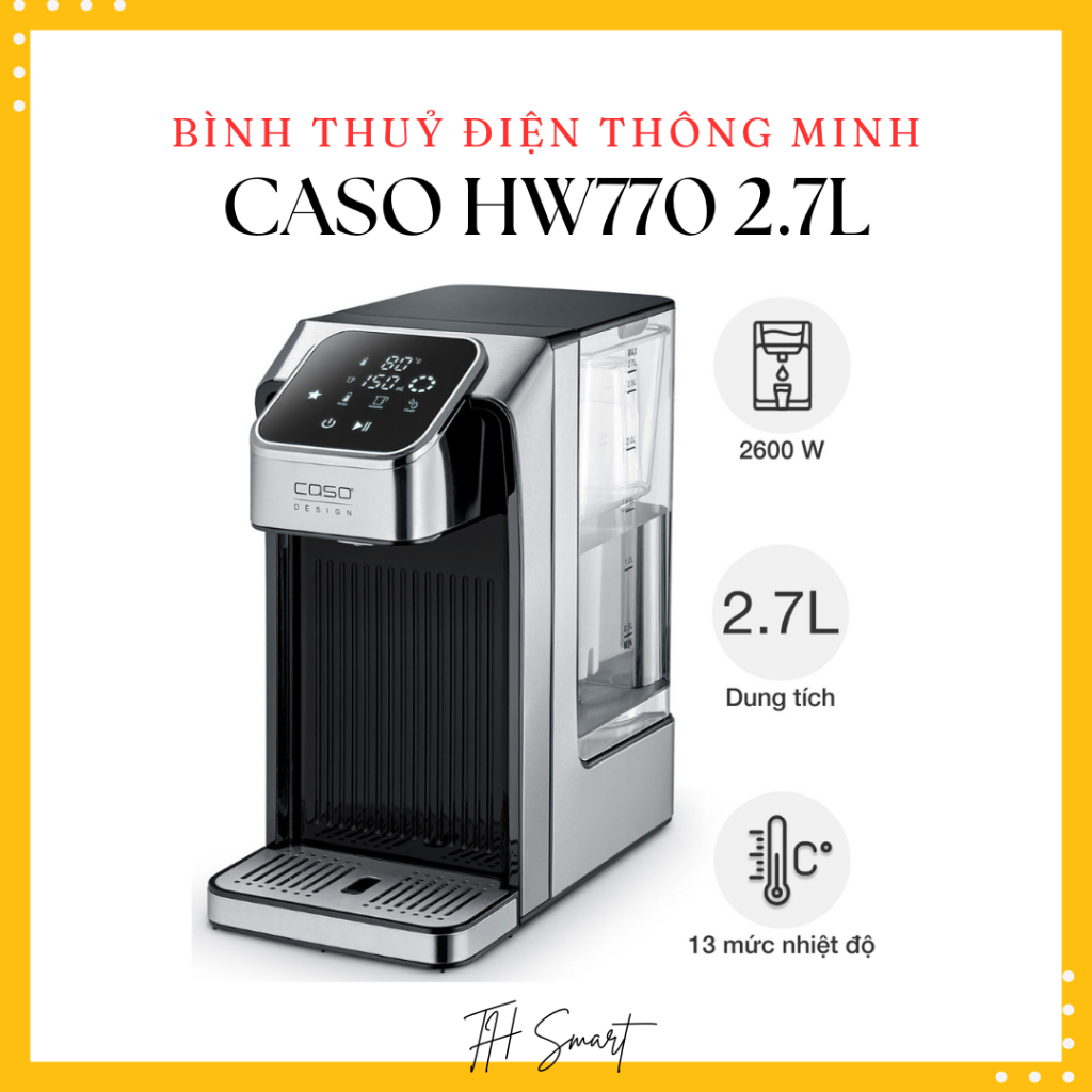 Bình Thuỷ Điện Thông Minh CASO HW770 Nội Địa Đức Dung Tích 2,7L 2600W | Shopee Việt Nam