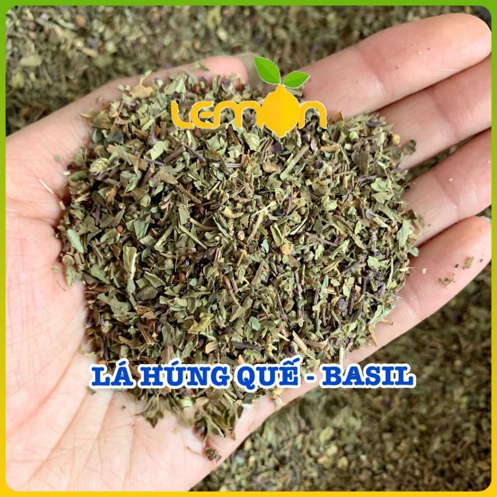 [100g-500g] Lá húng quế khô - Lá basil thơm - Gia vị Tây làm pizza, gà ...