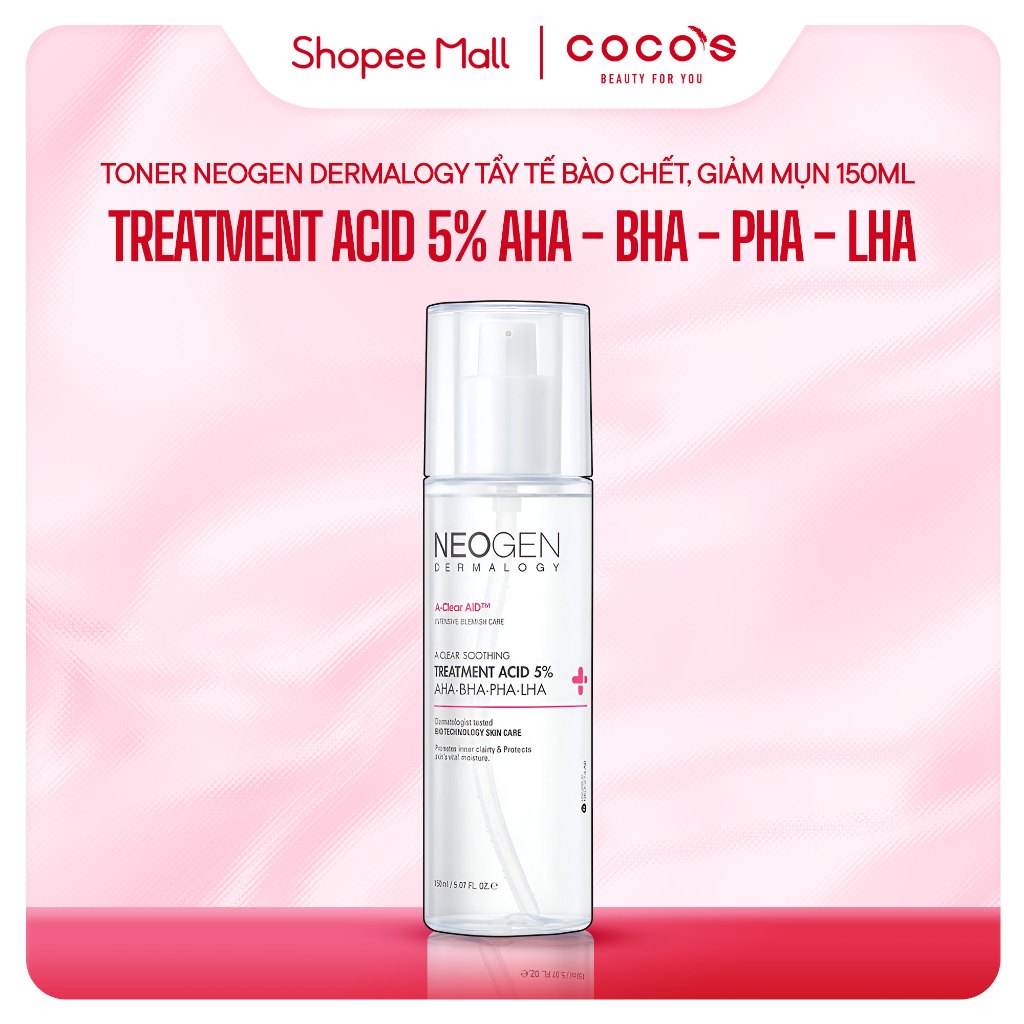 Toner Neogen Dermalogy Treatment Acid 5% AHA - BHA - PHA - LHA, Toner ...