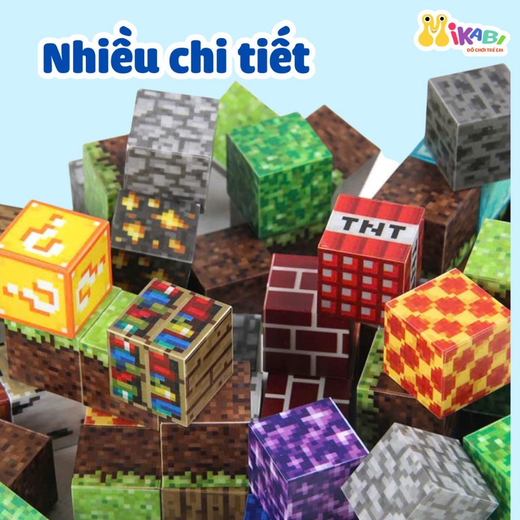 Đồ Chơi Lắp Ráp Khối Nam Châm Minecraft Khối 2.5cm Mô Hình Xây Dựng ...
