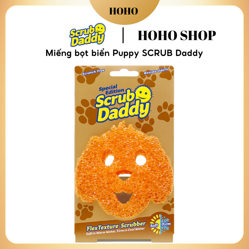 Scrub Daddy Puppy Miếng Bọt Biển Cọ Rửa Đa Năng, Chà Vết Bẩn Cứng Đầu ...