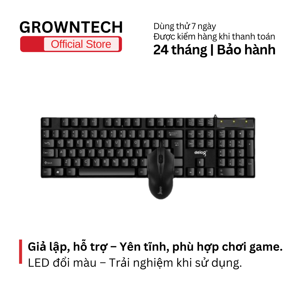 Combo phím chuột máy tính GT68 DY-811D có dây giả cơ gaming dành cho pc ...