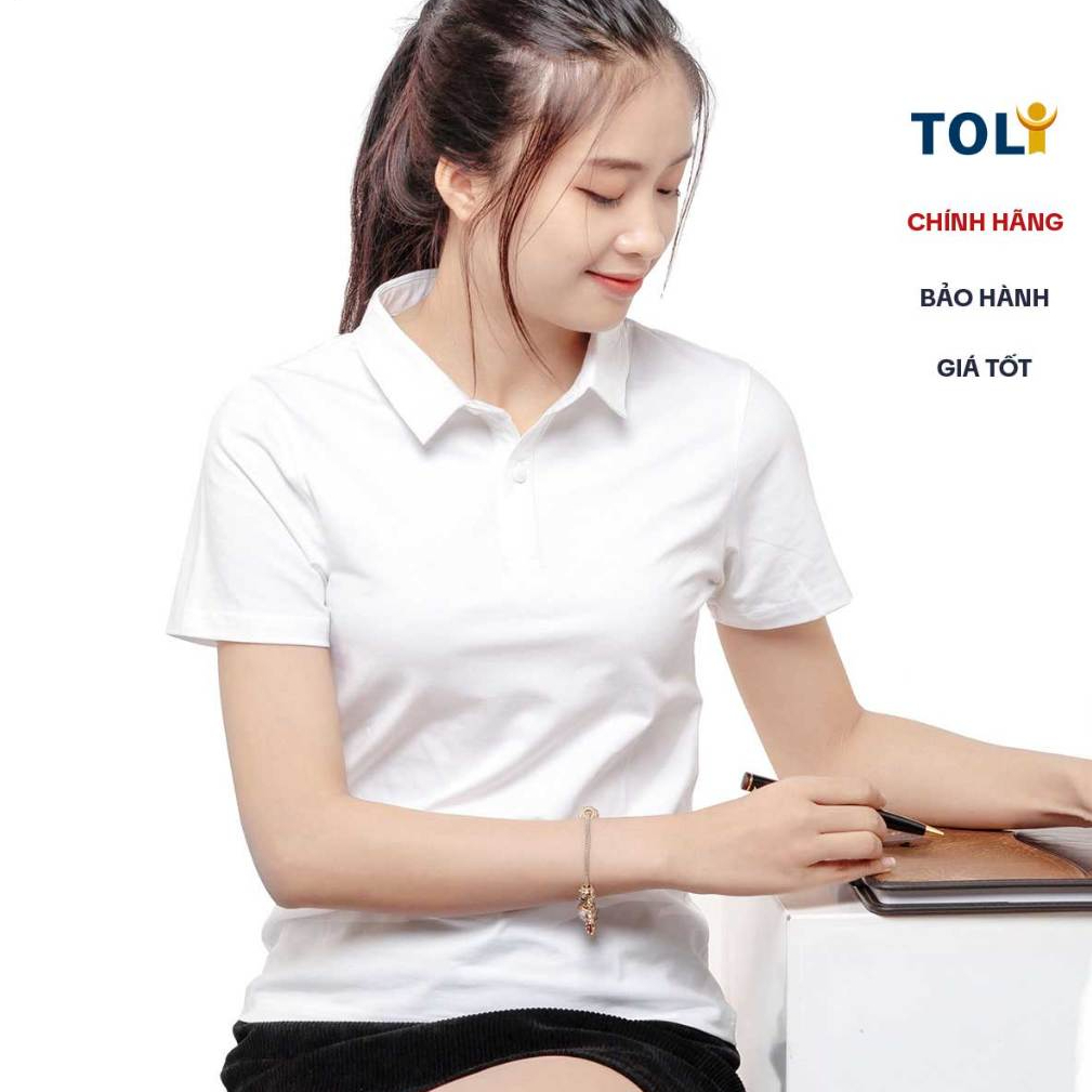 Áo polo nữ TOLI 16 màu trơn, cổ bẻ thanh lịch, Form vừa ôm nhẹ, vải ...