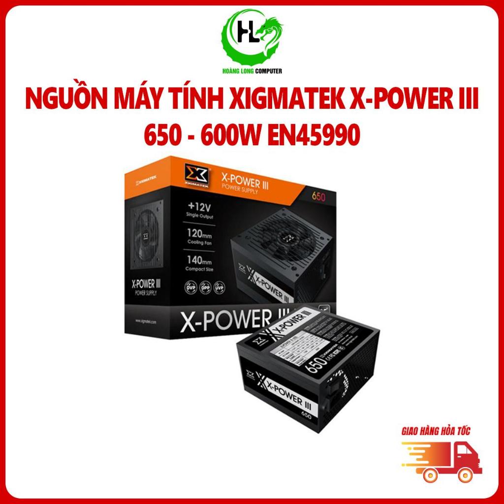 Nguồn Máy Tính Xigmatek X-POWER III 650 - 600W EN45990 Hiệu Suất 85% ...