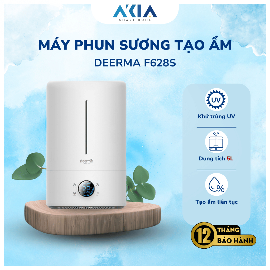 Máy phun sương tạo ẩm Deerma F628S - Dung tích 5L, Tia UV khử khuẩn - Bảo hành 12 tháng | Shopee ...