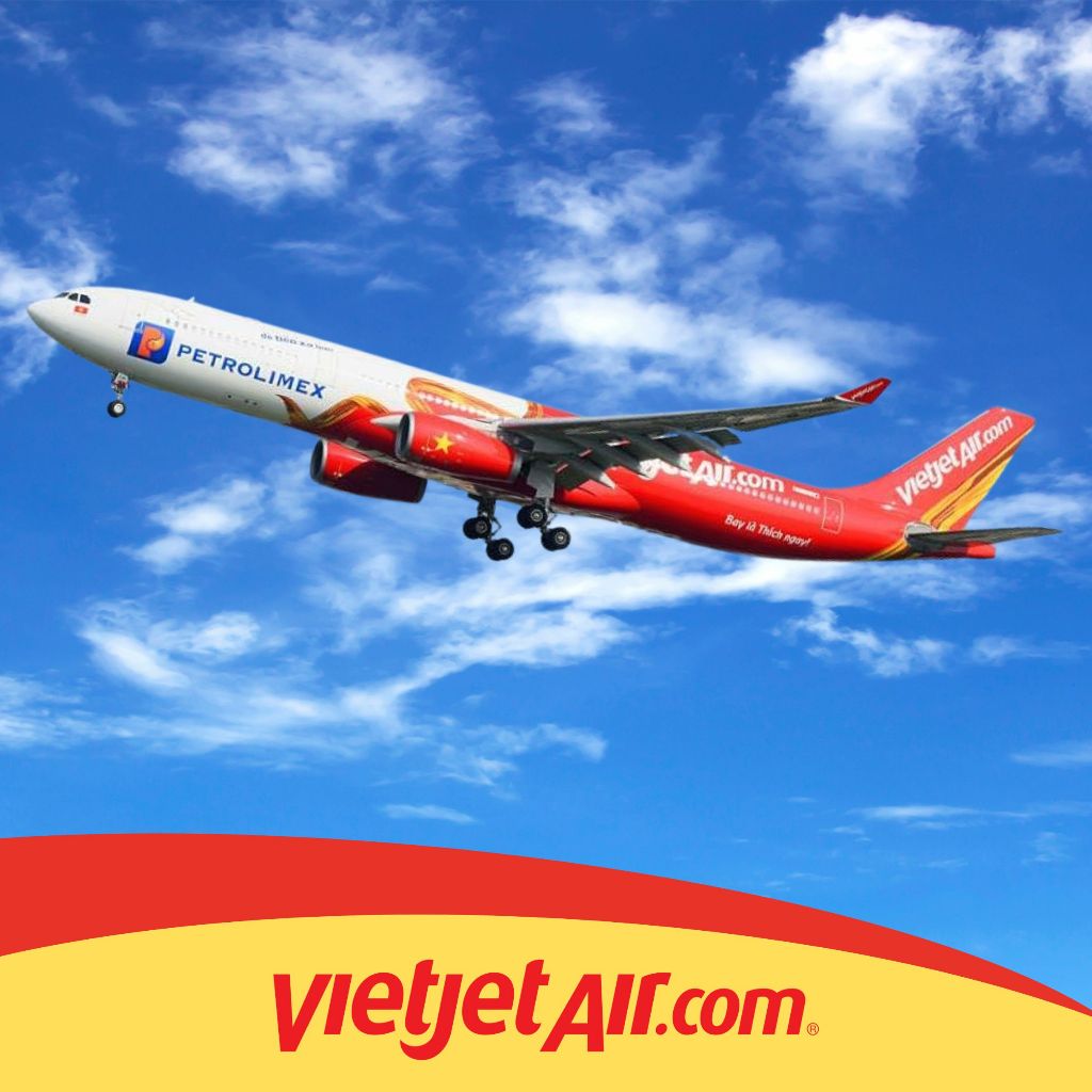 Mô Hình Giấy Máy Bay Thương Mại Airbus A330 VietJet Air - Petrolimex ...