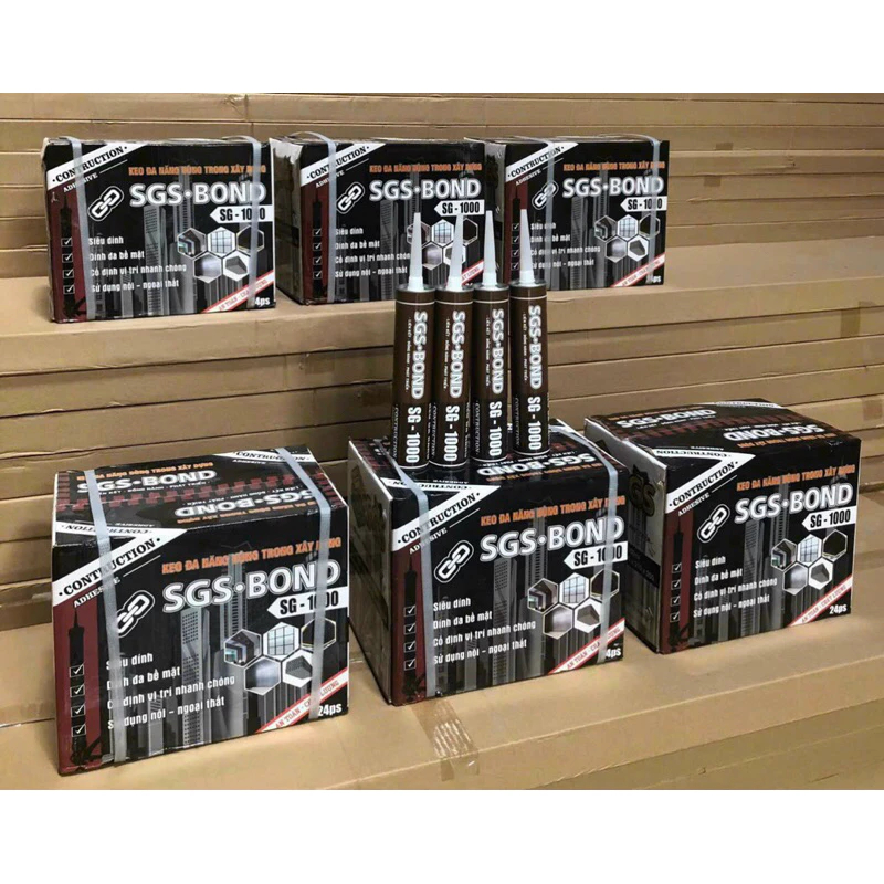 [THÙNG 24 CHAI] Keo SGS-BOND Đa Năng, Siêu Dính - Dán Tấm Nhựa Giả Đá, Tấm Ốp Tường-Dung Tích ...