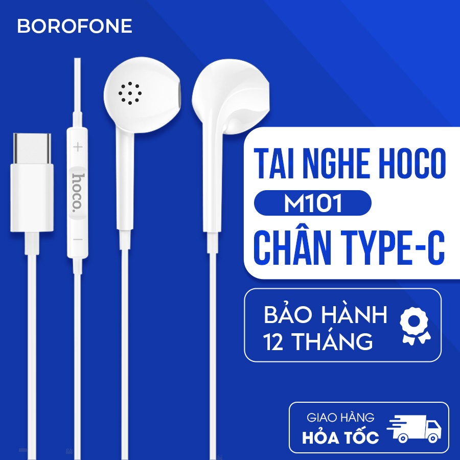 Tai nghe TypeC Hoco M101 chân cắm Type-C,có mic đàm thoại dành cho ...
