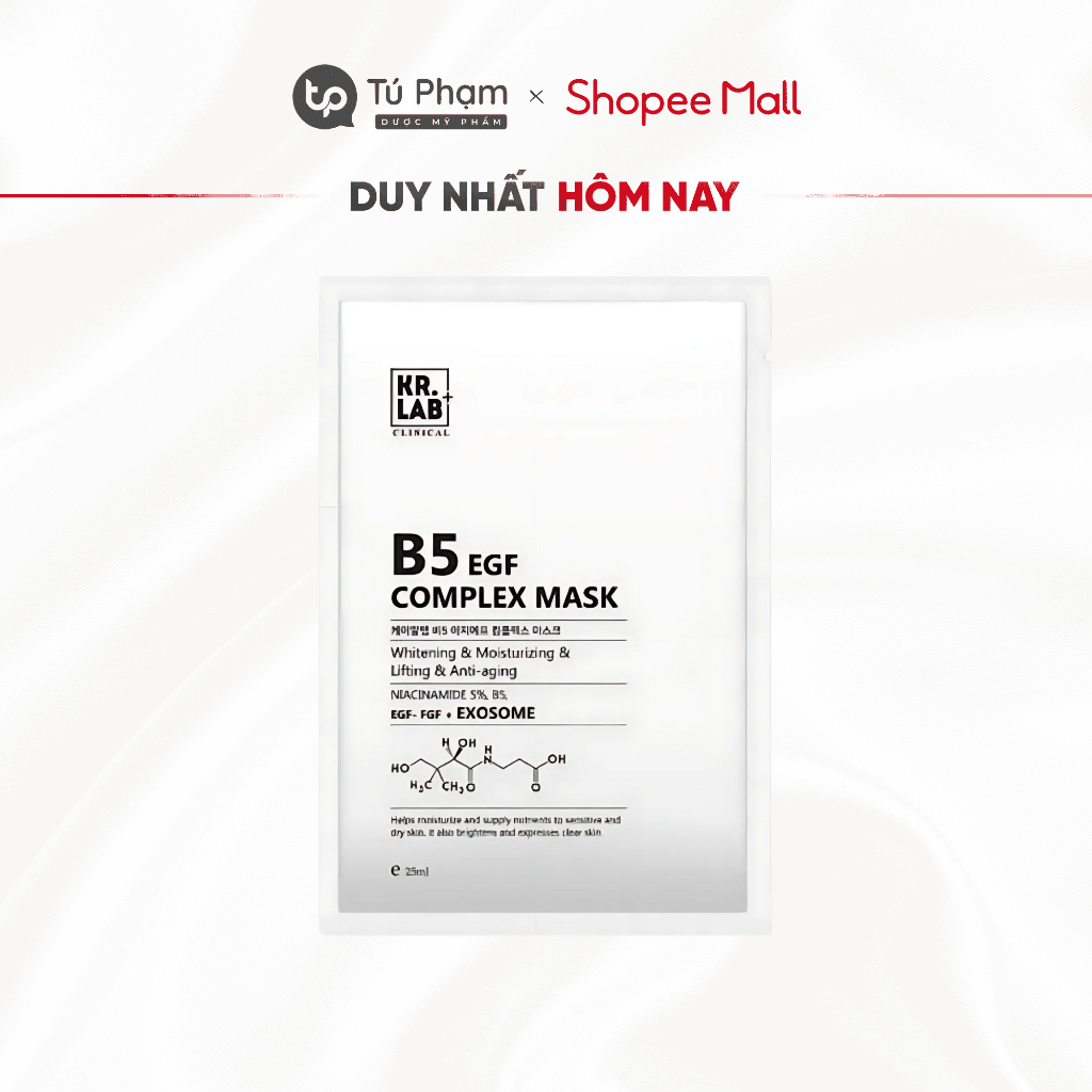[HÀNG CÔNG TY] Mặt Nạ Kr.Lab B5 EGF Complex Mask (1 Miếng) | Shopee ...