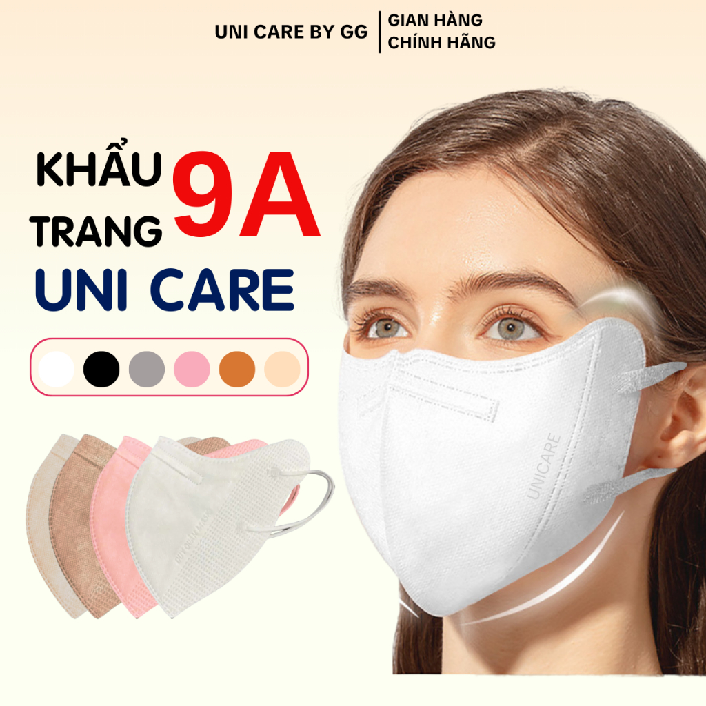 Khẩu Trang 9A Unicare 5 Lớp, Thùng 100 Chiếc Khẩu Trang Chống Nắng Toàn Diện, Kháng Khuẩn Chống ...