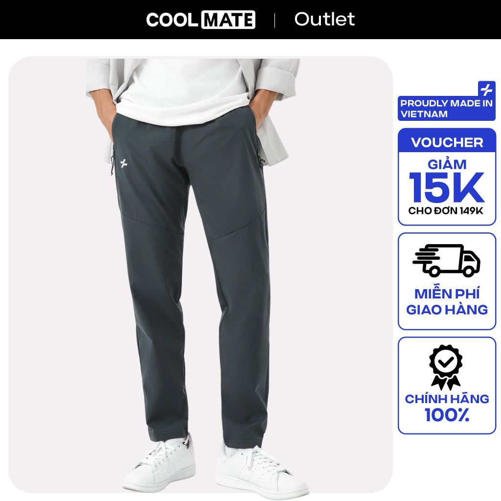 Quần dài nam Woven Excool siêu nhẹ Thoáng khí Coolmate | Shopee Việt Nam