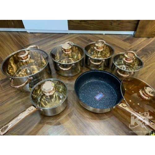 Bộ Nồi Đức 6 Món EBBERG EB-8013 Đáy 5 Lớp Inox 304 chuẩn Phù Hợp Mọi ...