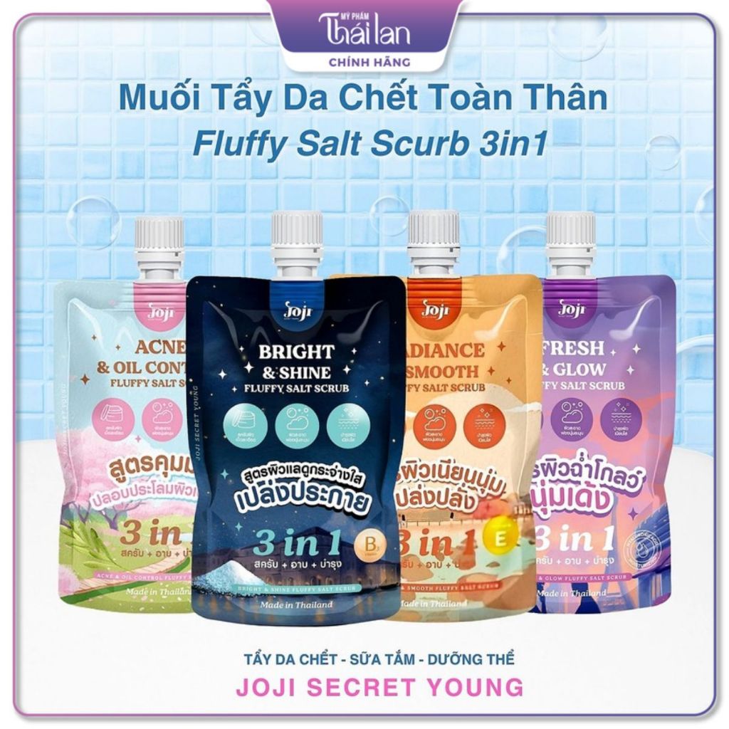 Muối Tắm Tẩy Tế Bào Chết Joji Secret Young Fluffy Salt Scrub Thái Lan ...