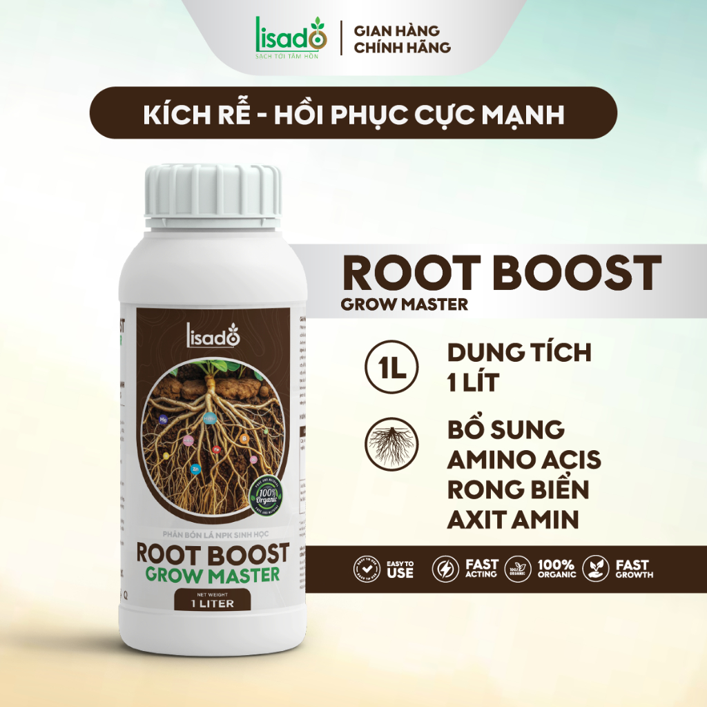 Phân bón siêu kích rễ ROOST BOOST - 1 lít- Kích rễ siêu nhanh - Bổ sung ...