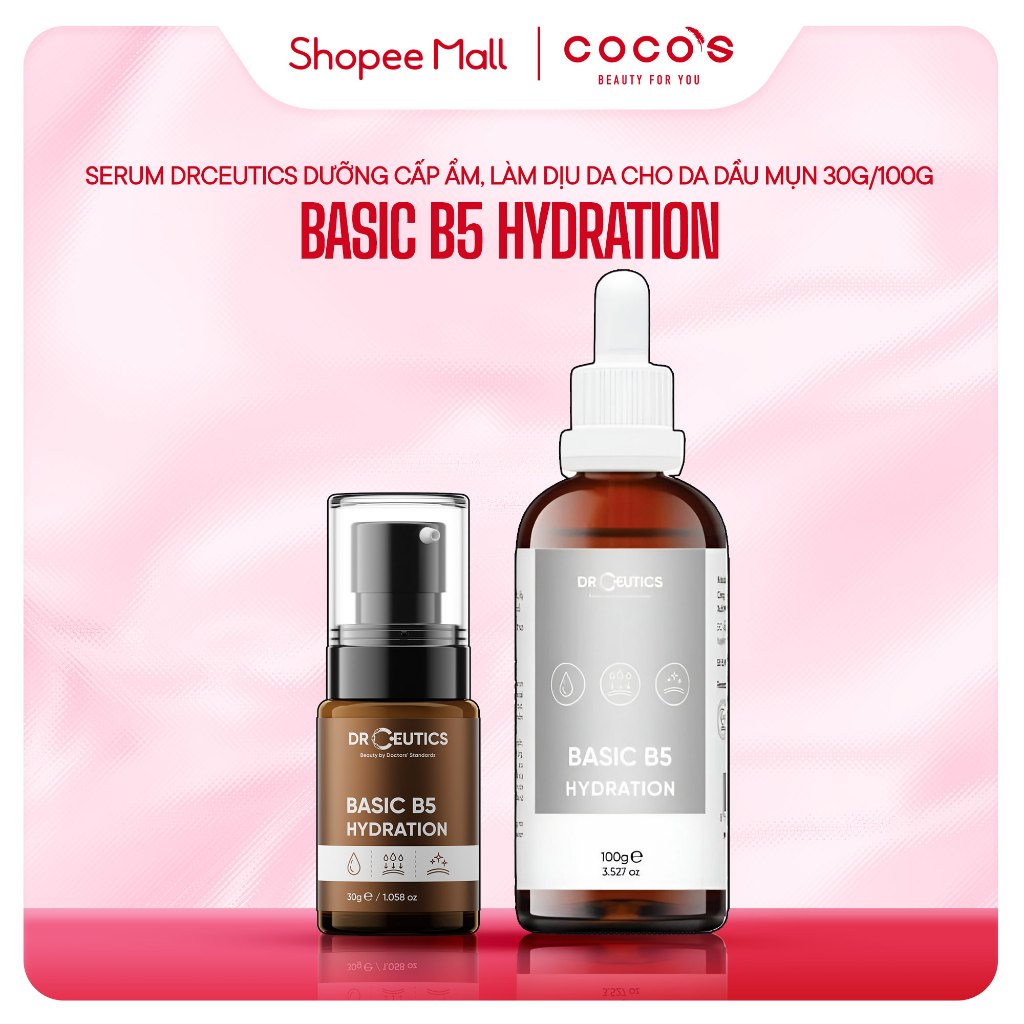 Serum DrCeutics DrCeutics Basic B5 Hydration Tinh Chất Dưỡng Cấp Ẩm, Làm Dịu Da Cho Da Dầu Mụn ...