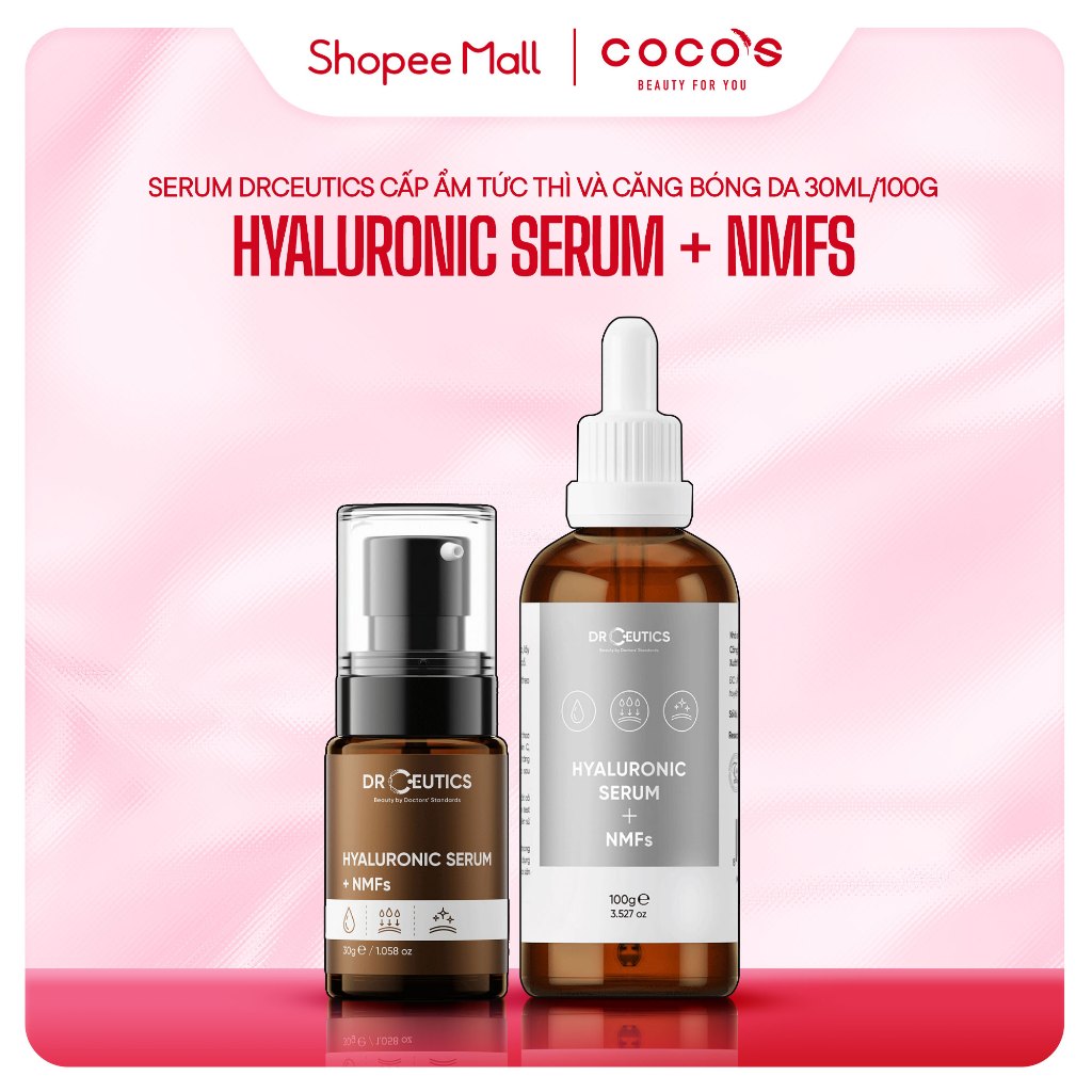Tinh Chất DrCeutics Hyaluronic Acid + NMFs Serum Cấp Ẩm Và Căng Bóng Da 30ml/100g | Shopee Việt Nam
