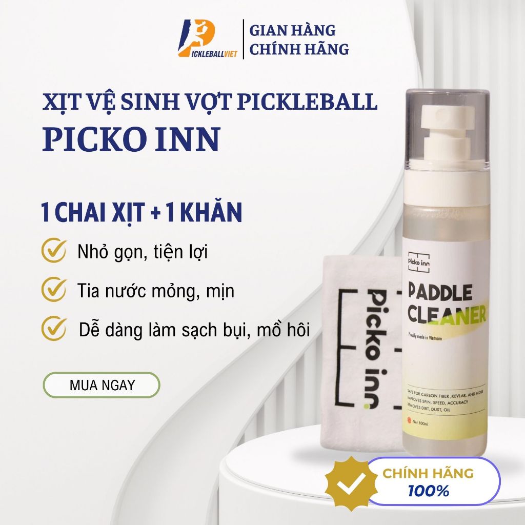 Xịt Vệ Sinh Mặt Vợt Pickleball Chuyên Dụng PICKO INN – Paddle Cleaner Chính Hãng | Shopee Việt Nam