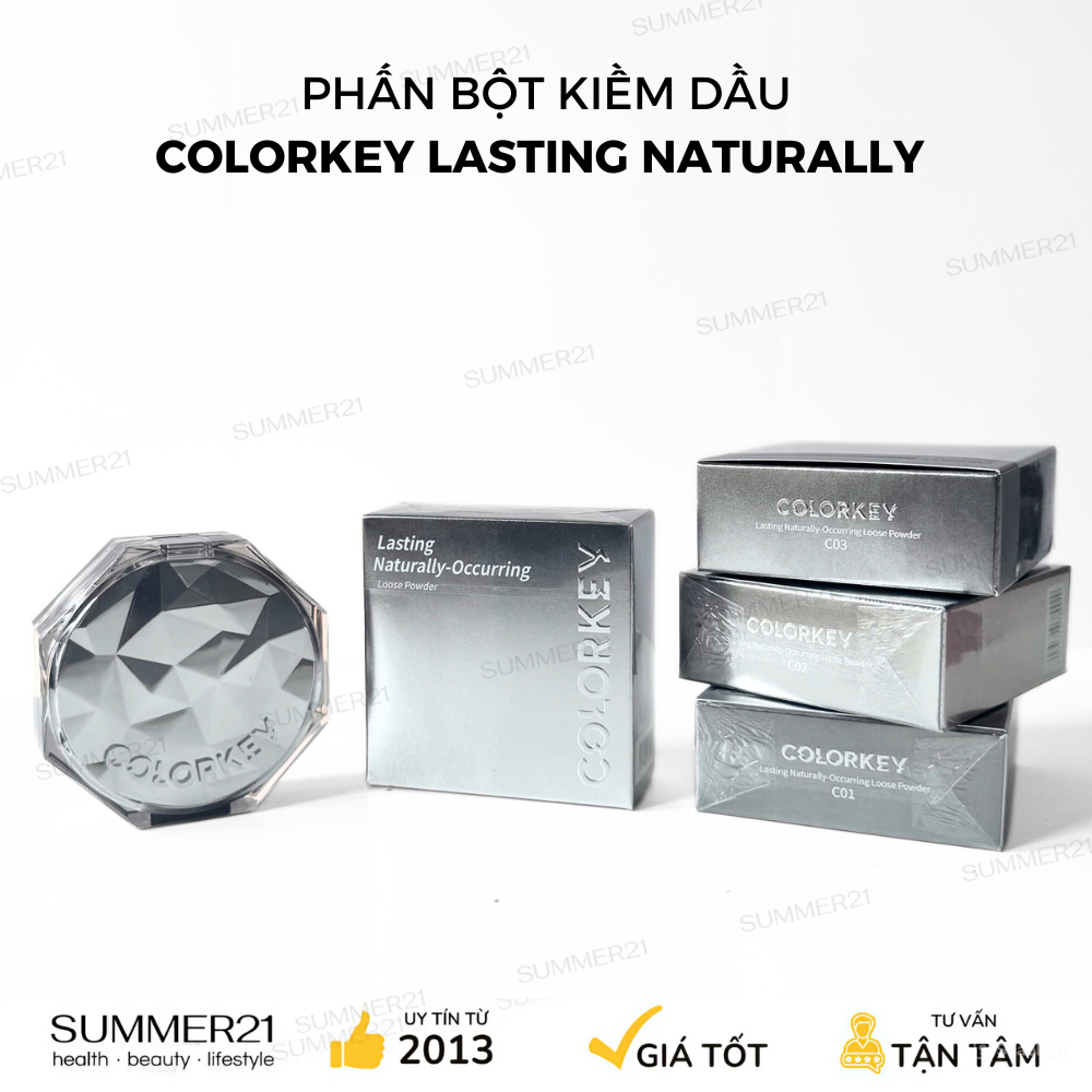 Phấn bột kiềm dầu COLORKEY LASTING NATURALLY OCCURRING LOOSE POWDER 8G | Shopee Việt Nam