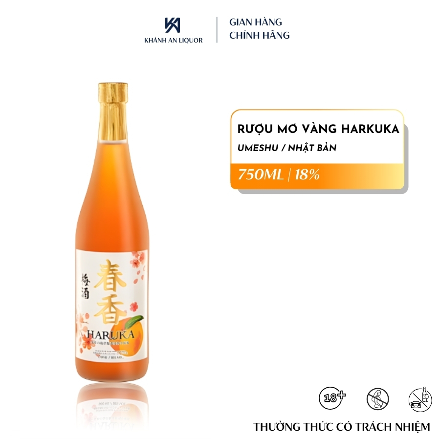 [CHÍNH HÃNG] RƯỢU MƠ VÀNG HARUKA 18% 720ML | Shopee Việt Nam