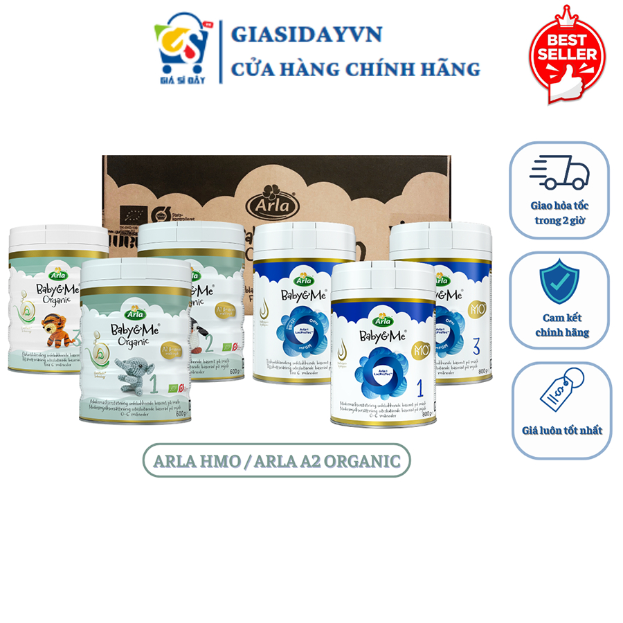 [HSD 2026][Thùng] Sữa Arla Baby&Me HMO / A2 Organic 600g, 800g - Sữa Bột Công Thức | Shopee Việt Nam