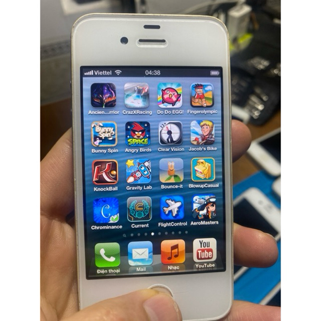 lP 4S/ 16G trủng imei khay sjm, màn kẻ nhẹ phía trên, fun sóng nghe gọi,chức năng ôce,xem ...