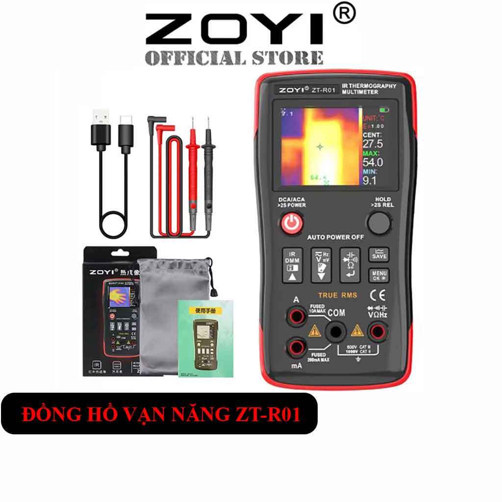 Đồng hồ vạn năng hồng ngoại Zoyi ZT-R01, màn hình TFT 2.4 inch,dải ...