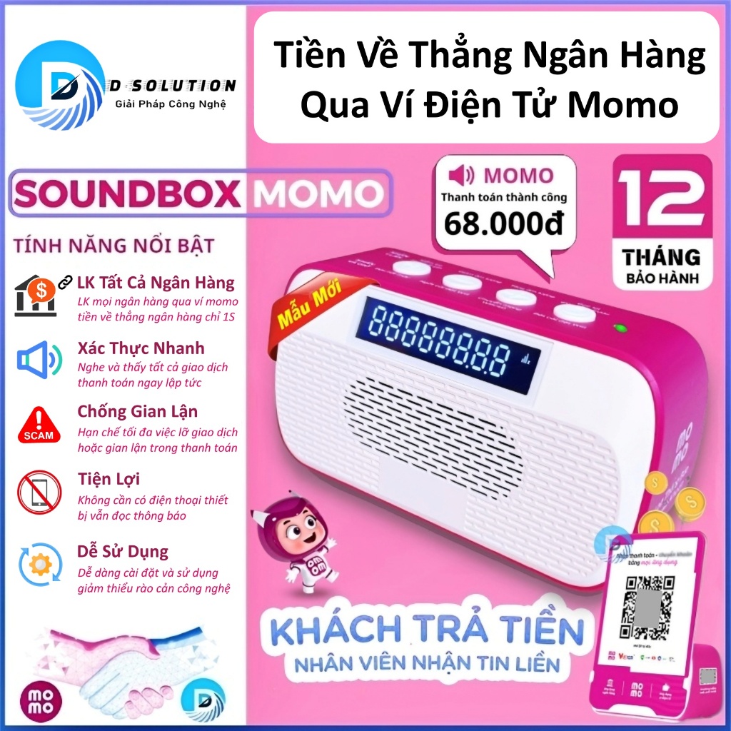 Loa Đọc Thông Báo Chuyển Khoản Đối Soát Giao Dịch Nhận Tiền - Loa MoMo ...