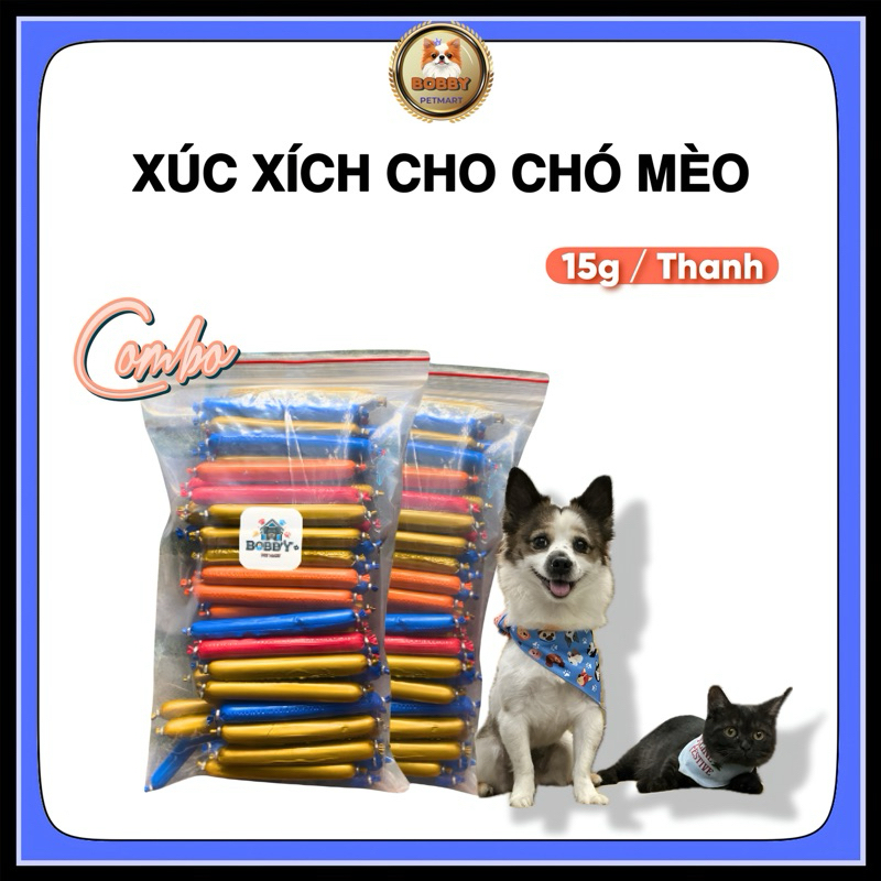 Xúc xích cho chó mèo 100 thanh cung cấp nhiều chất dinh dưỡng | Shopee ...
