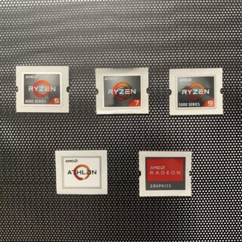 Hình dán logo AMD Ryzen 5/7/9 trang trí PC, laptop,… stickers dán máy ...