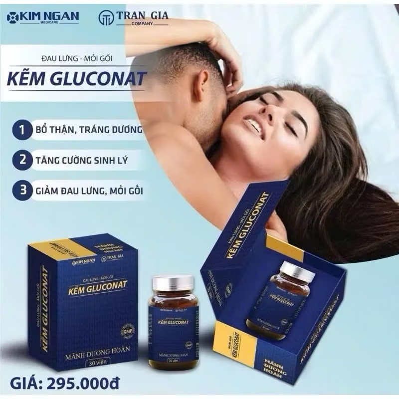 Viên uống bổ thận kẽm Gluconat Hộp 30v | Shopee Việt Nam