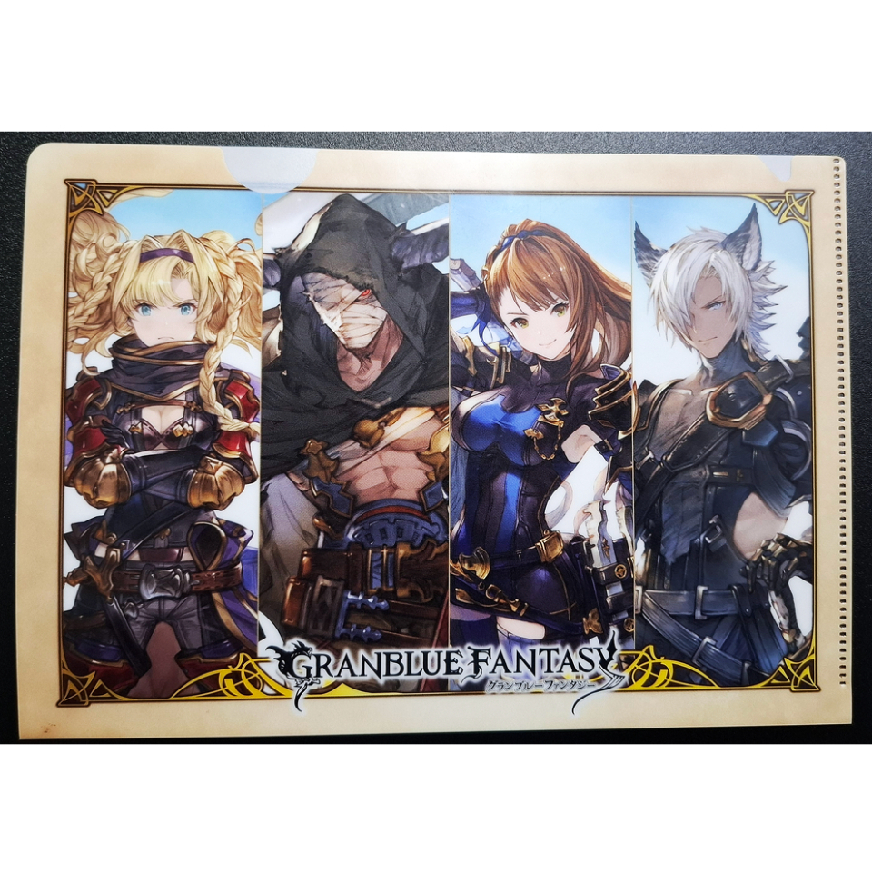A5 clearfile game/anime Granblue Fantasy chính hãng Nhật (Zeta, Beatrix ...