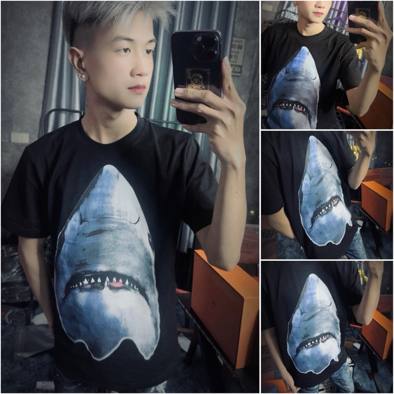 Áo Phông Givenchy Cá Mập in nhiệt sc | Shopee Việt Nam