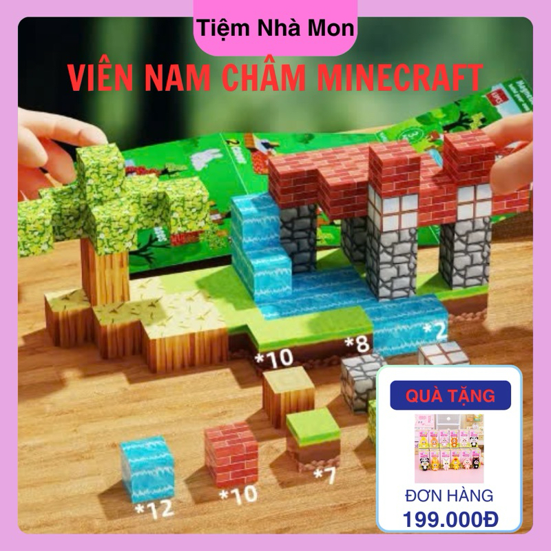 Combo 25-50-100 Viên Nam Châm MineCraft Chủ Đề Sáng Tạo – Bé Xây Dựng ...