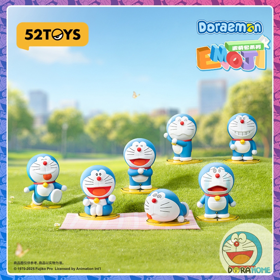 1 Mô hình Doraemon ngẫu nhiên trong set blindbox Doraemon Emoji ...