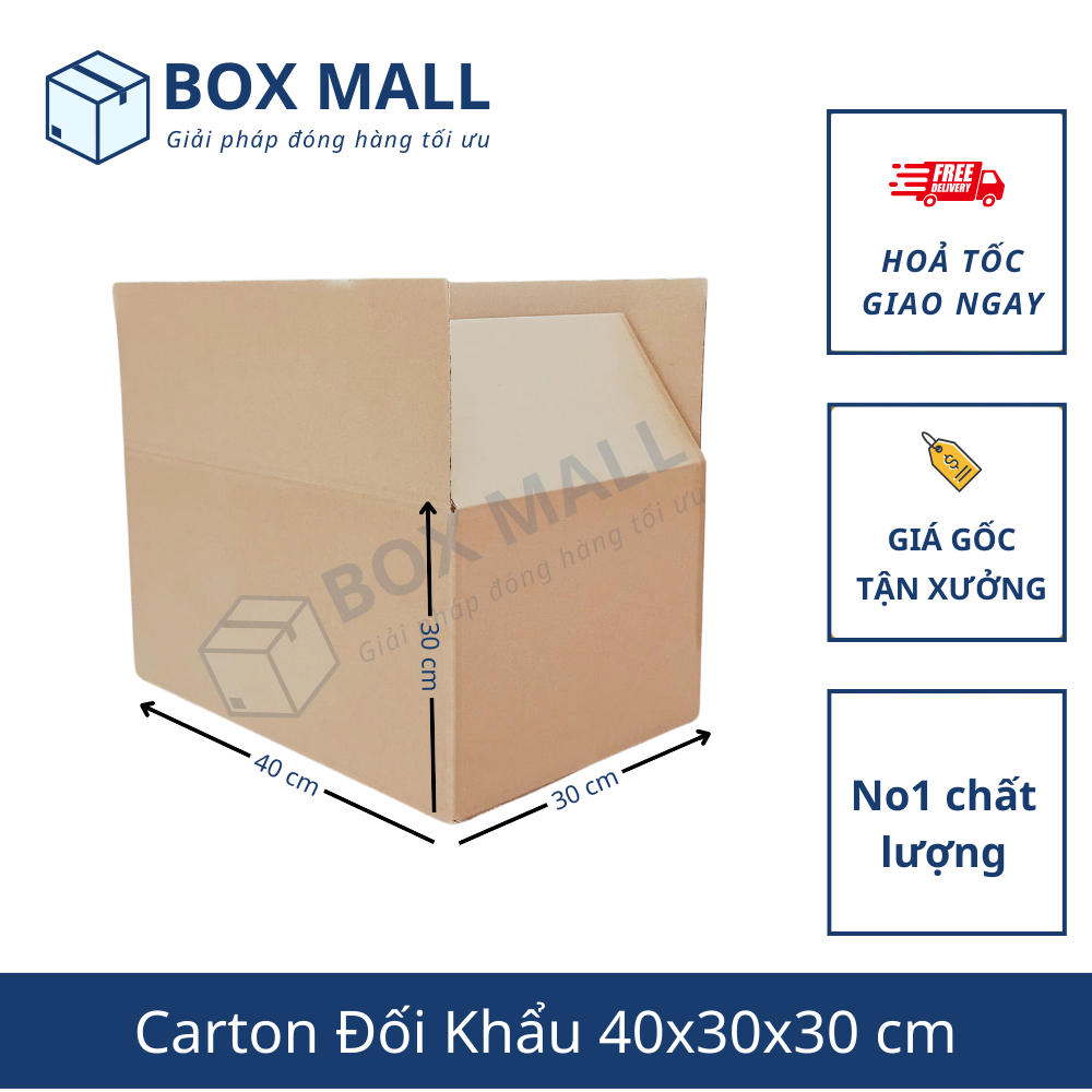 40x30x30 Thùng carton chuyển nhà Box Mall thùng giấy đóng hàng size to ...
