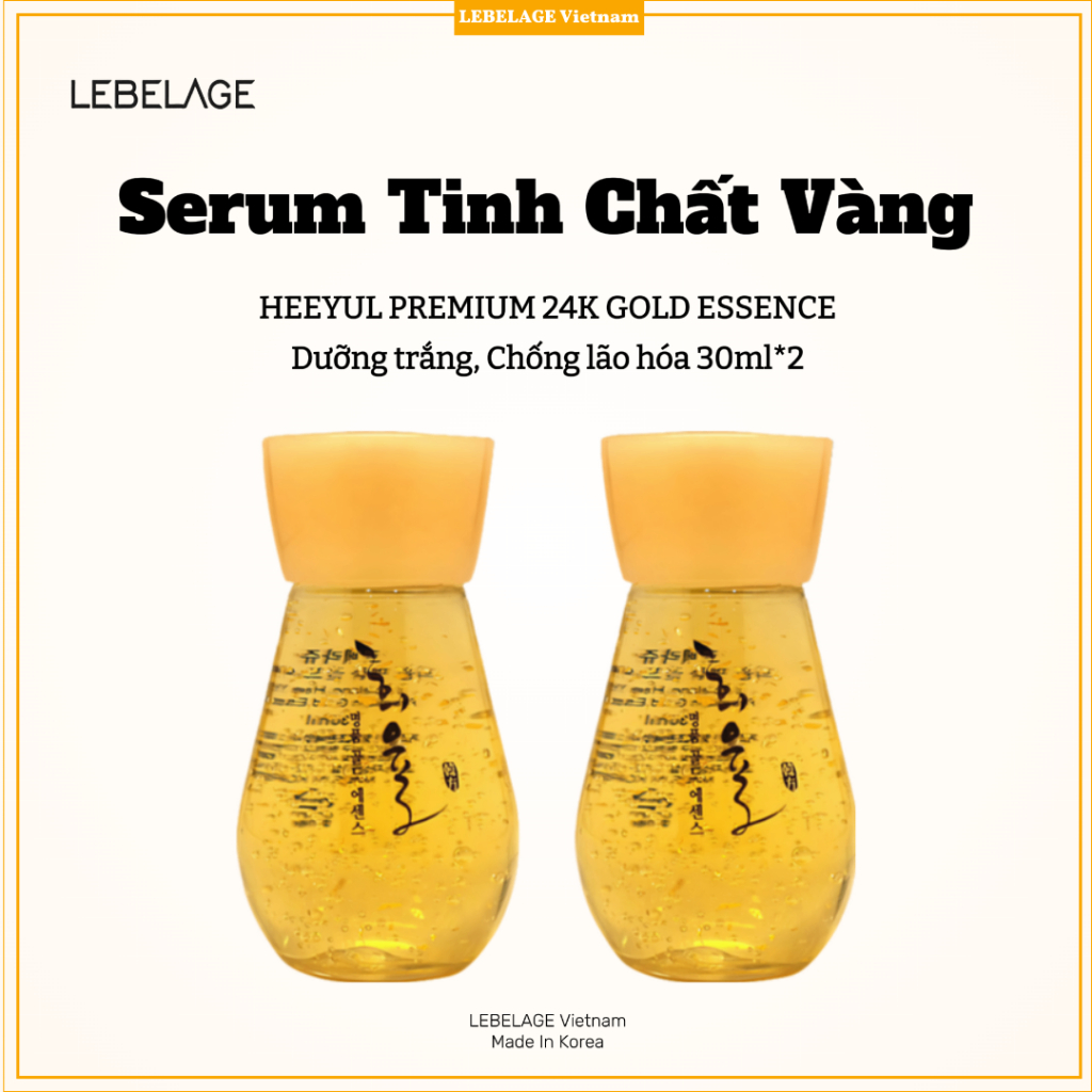 Serum Tinh Chất Vàng HEEYUL PREMIUM 24K GOLD ESSENCE LEBELAGE Dưỡng ...