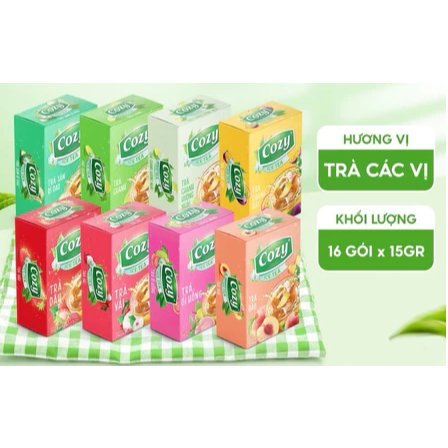 Trà Cozy Ice Tea Các Vị hộp 240g (16 gói x 15g) | Shopee Việt Nam