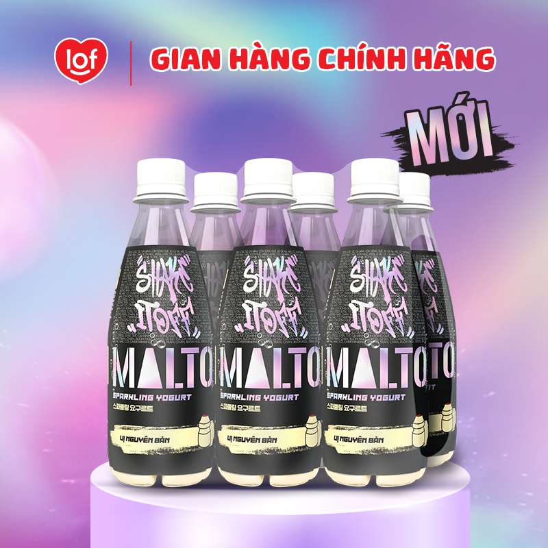 Sparkling Yogurt MALTO Shake It Off sữa chua có ga vị nguyên bản chai 340ml x thùng 4 lốc_24 ...