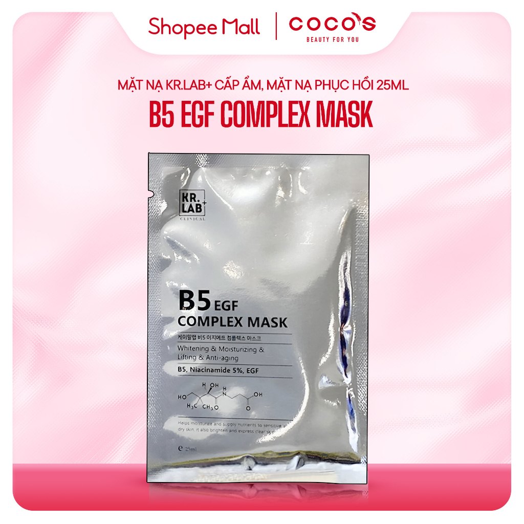 Mặt Nạ Kr.Lab+ B5 EGF Complex Mask, Mặt Nạ Cấp Ẩm, Mặt Nạ Phục Hồi 25ml ...