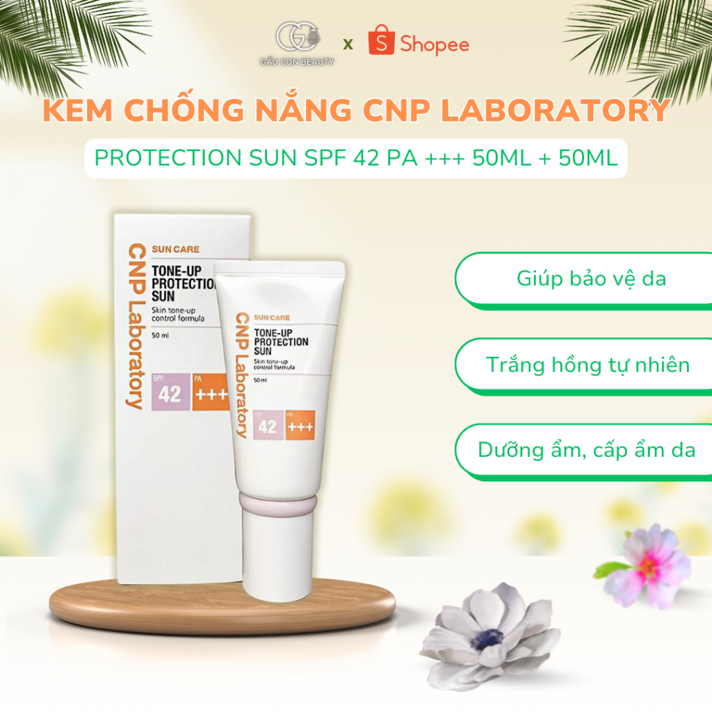 Kem chống nắng CNP LABORATORY Tone-up Protection Sun SPF 42 PA +++ 50ml ...