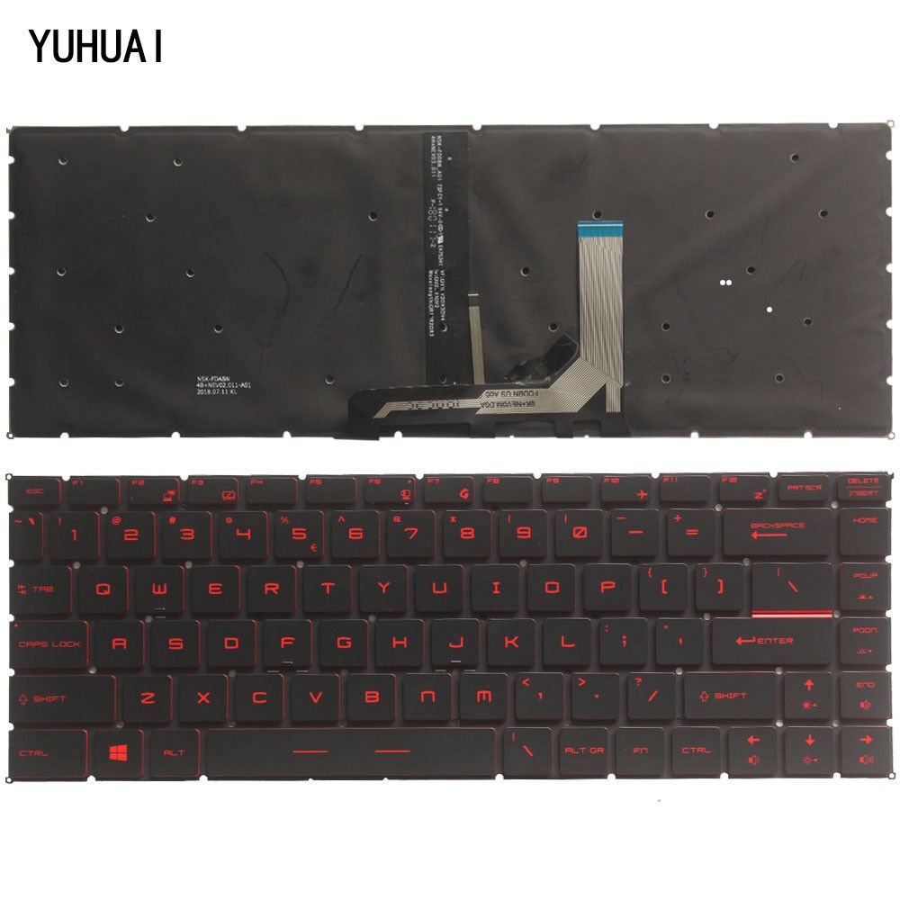 BÀN PHÍM [ZIN] MSI GF63 8RC 8RD MS-16R1 MS-16R4 Laptop Keyboard US ...