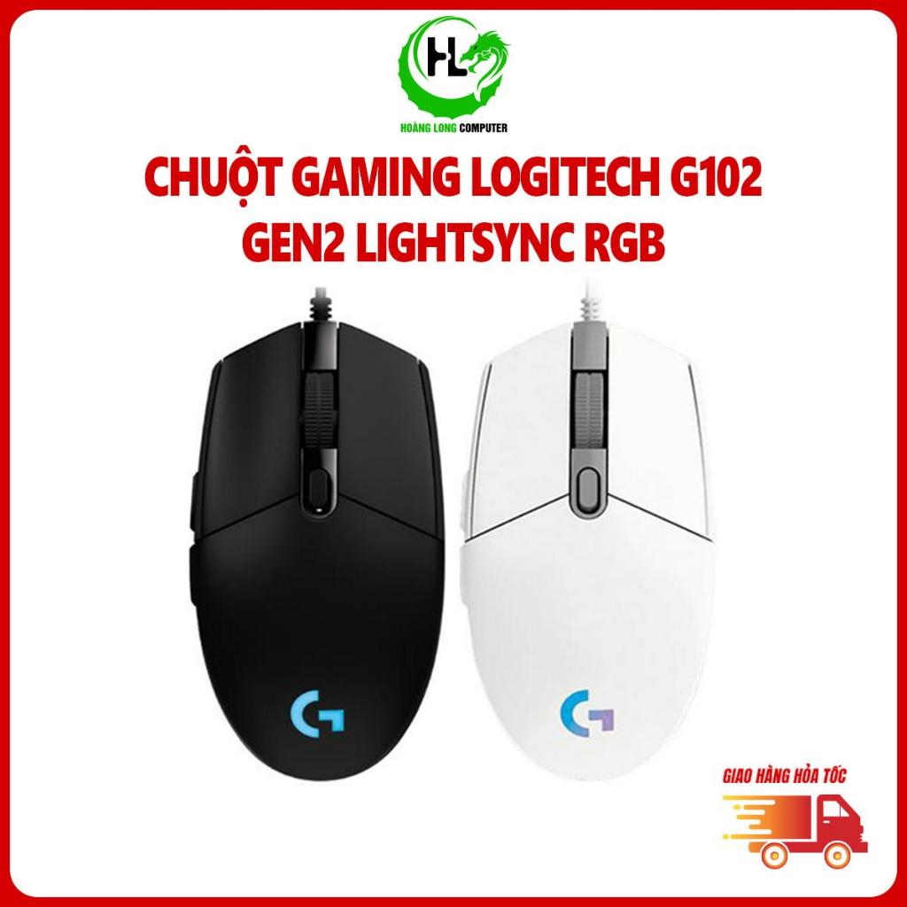 Chuột Gaming Logitech G102 Gen2 LightSync Black, White Tùy Chỉnh RGB, 6 ...