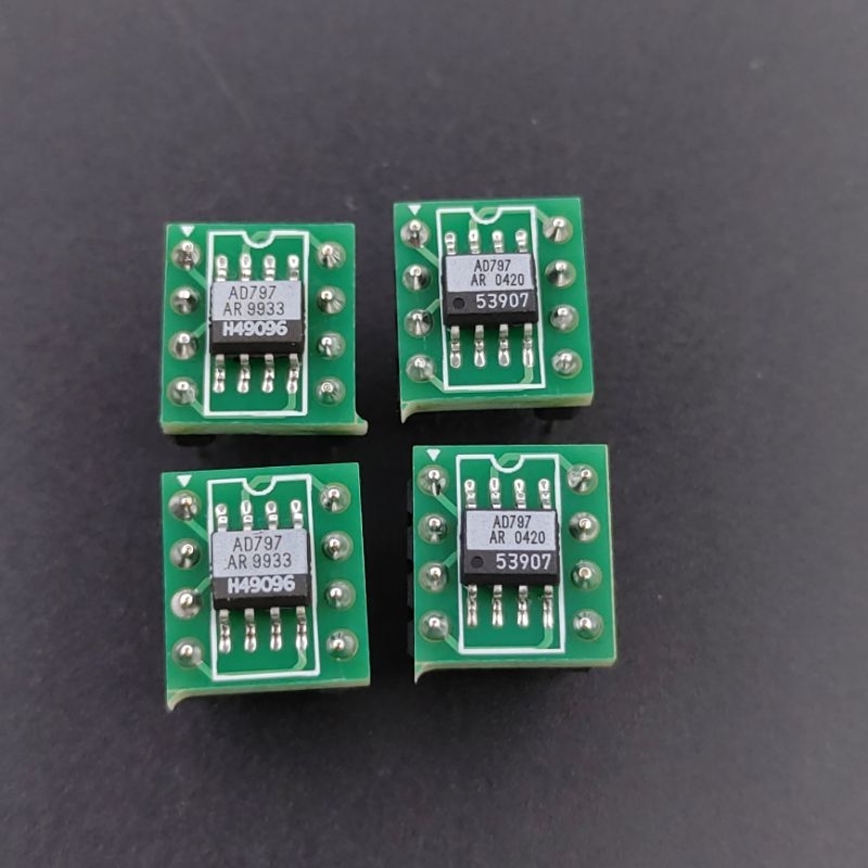 (1 con) OpAmp AD797, AD797AR ghép đôi trên 1 đế Ultralow-noise tháo máy ...